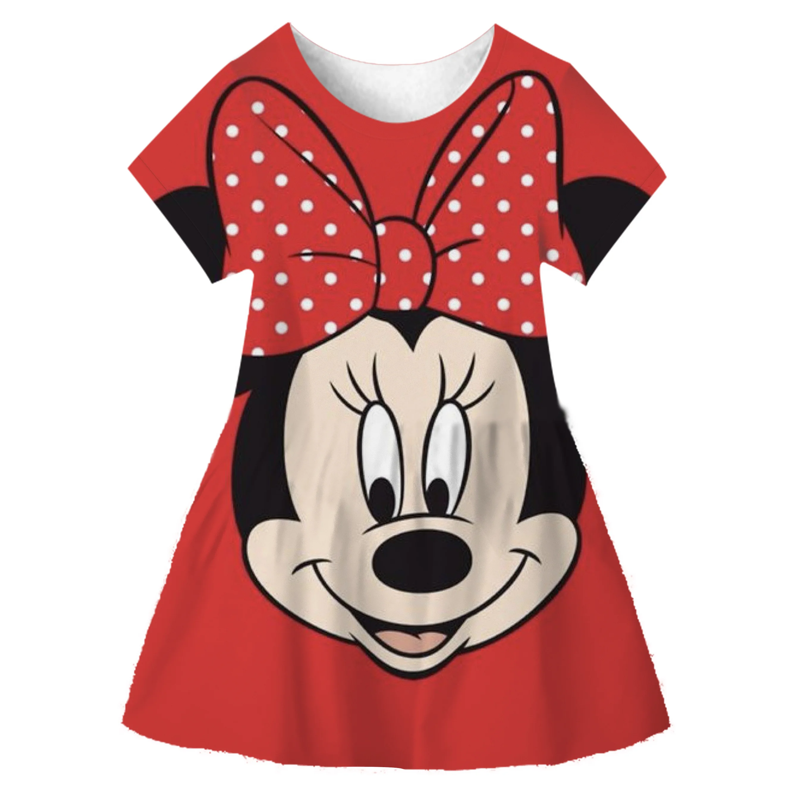 Red Minnie Mouse Face