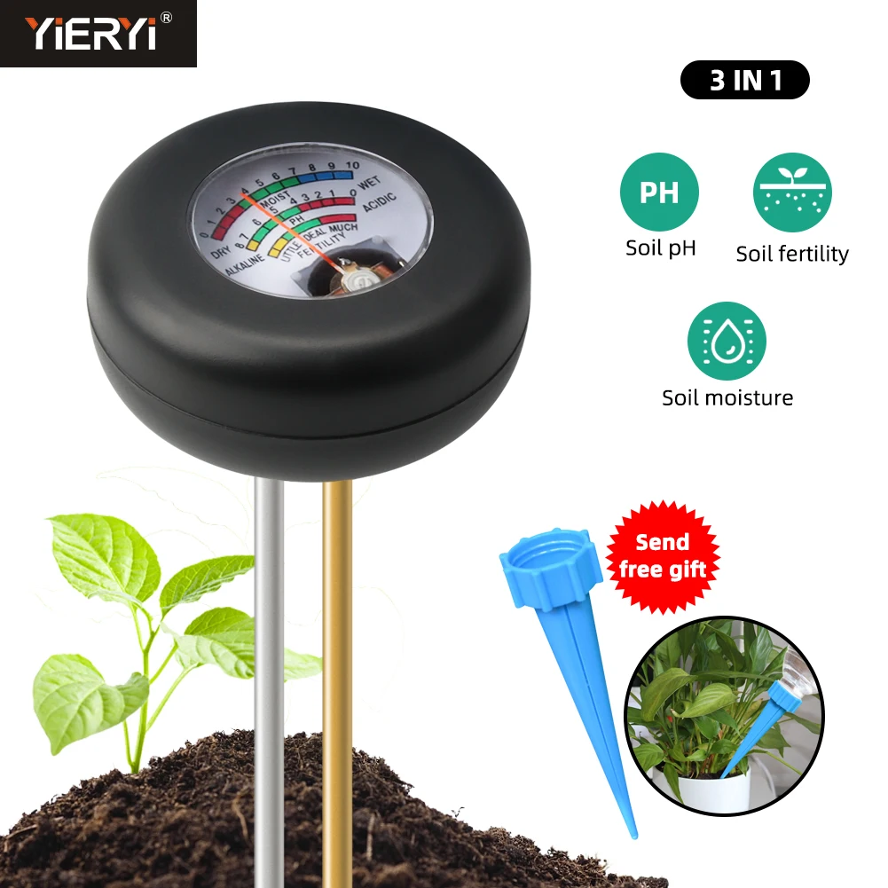 3-in-1-Soil-Meter-PH-Moisture-Fertility-Humidity-Acidity-Tester-Metal ...