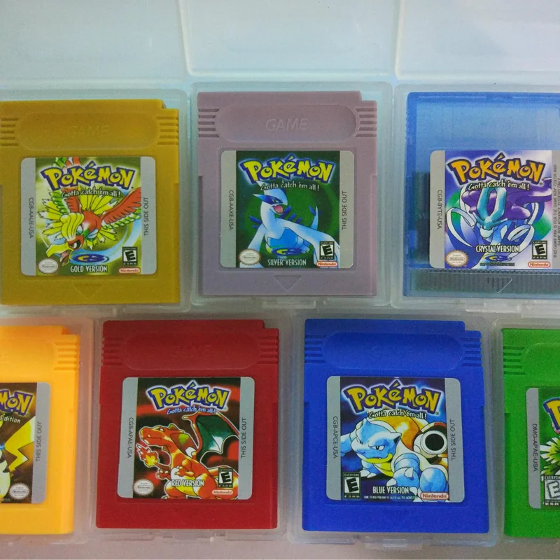Pokemon Series 16 Bit GBC Game Cassette Classic for Video Game ...