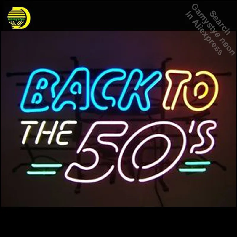 New-50-s-American-Style-Retro-neon-Signs-Glass-Tube-neon-lights ...