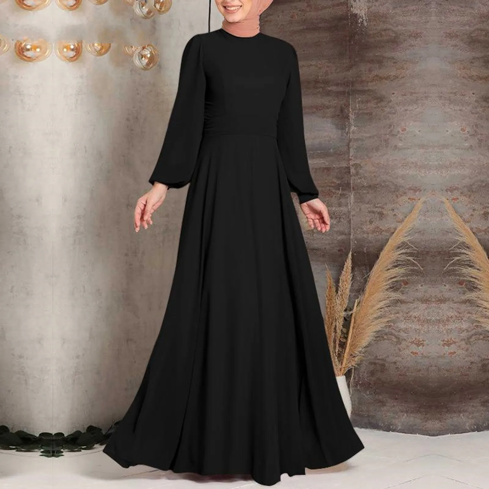 Women's Muslim fashion clothing in Turkey Long sleeve abaya Popular ...