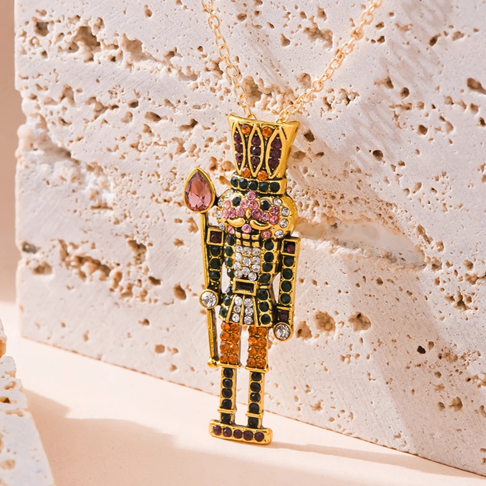 Catuni-Retro-Nutcracker-Guard-Necklace-Ballet-Pendant-Inlaid-Crystal ...