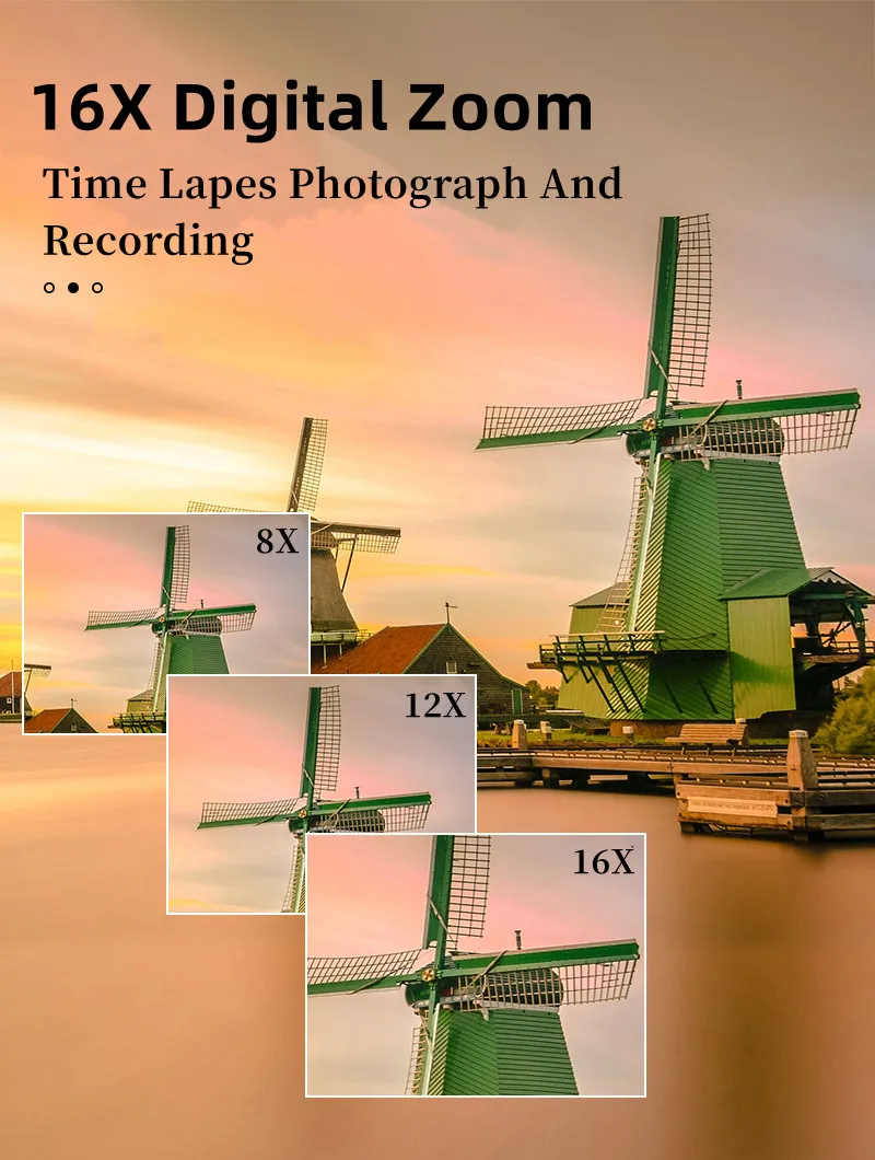 64MP Digital Photo Camera SLR DSLR For Photography Auto Focus 4K Vlog ...