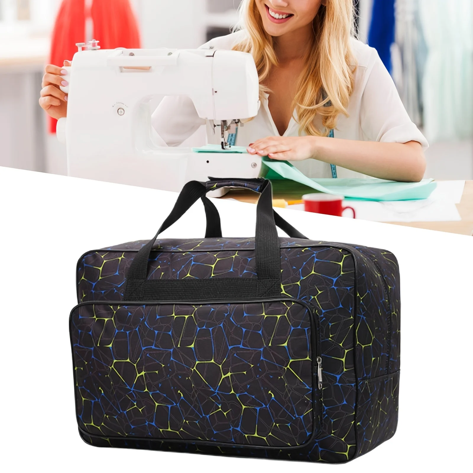 Sewing Machine Carrying Case, Universal Tote Bag with Shoulder Strap ...