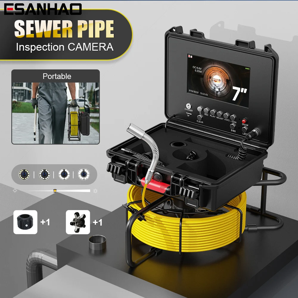 7-DVR-Sewer-Pipe-Inspection-Camera-with-512HZ-Locator-Meter-Counter ...