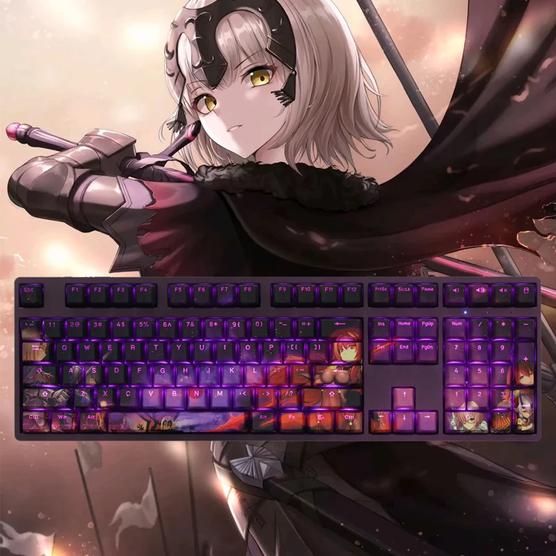 Mechanical Keyboard Decoration Keycaps Fate/Grand Order Saber Jeanne d ...