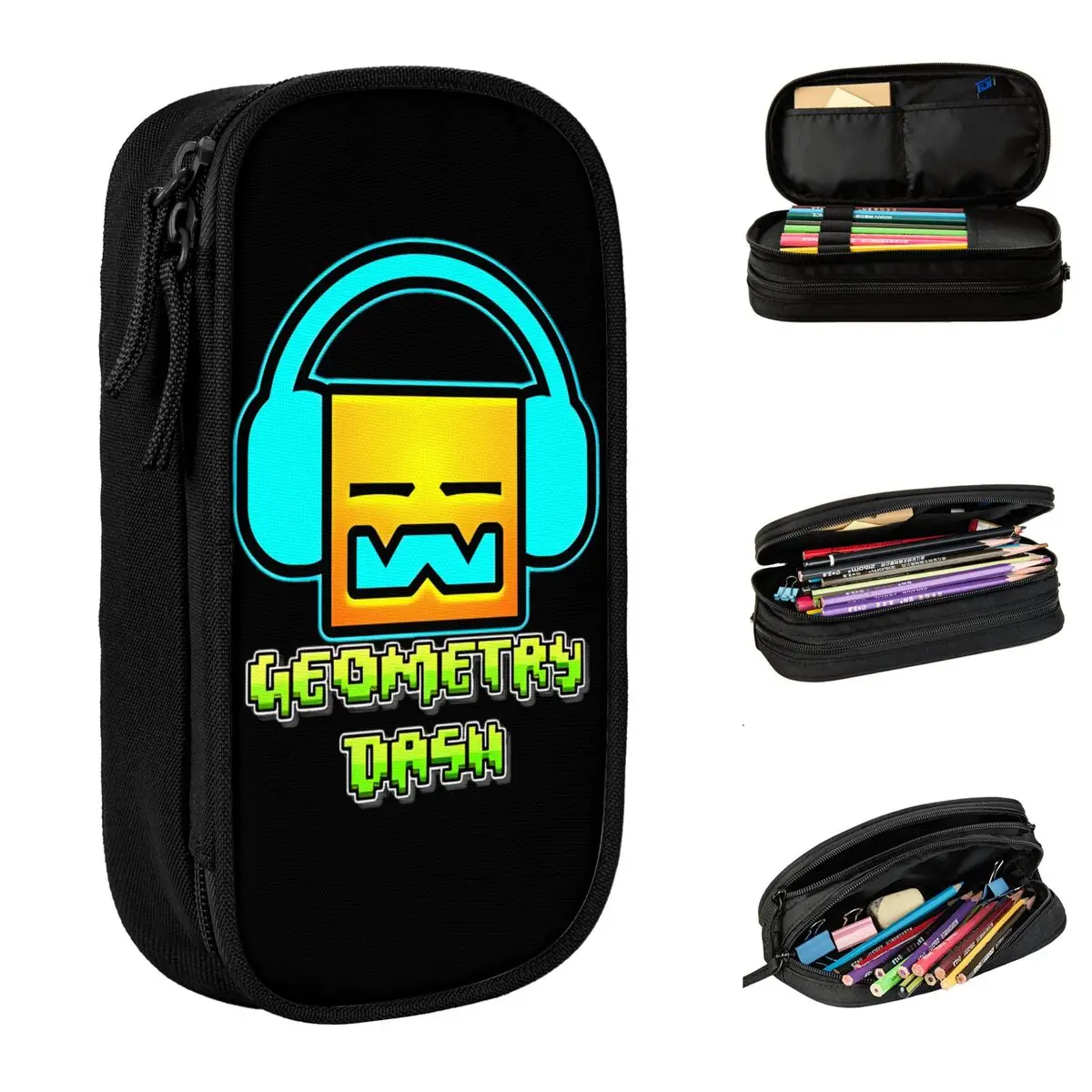 Music-Geometry-Dash-Game-Pencil-Cases-Geometric-Dash-Pencilcase-Pen-Box ...