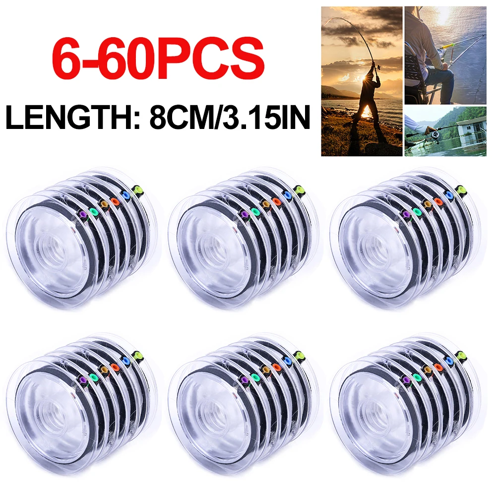 6-60PCS-Fly-Fishing-Tippet-Holder-Nylon-Fishing-Tippet-Spool-Ring ...