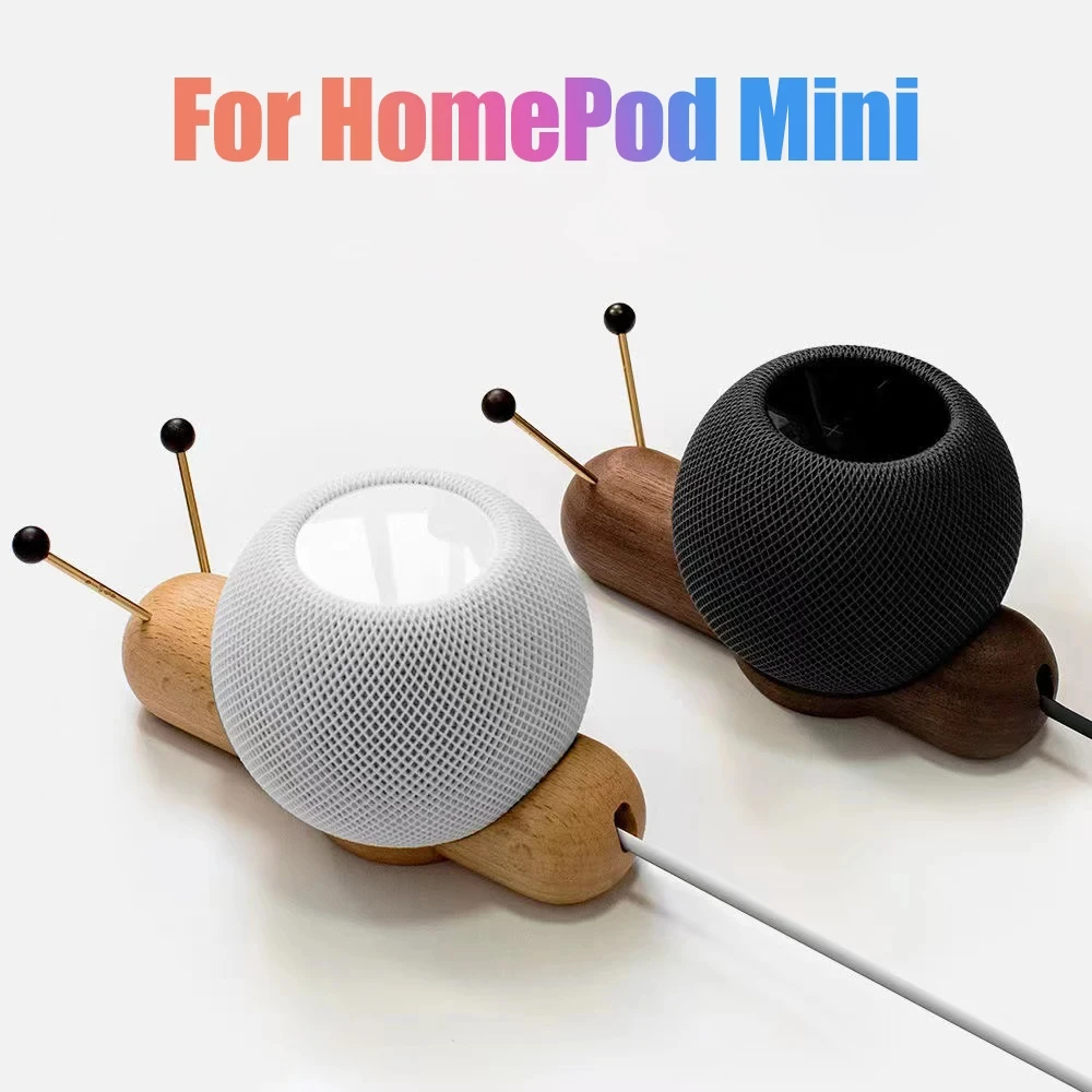 For-HomePod-Mini-Wooden-Smart-Speaker-Stand-Wall-Mount-Hanger-Holder ...