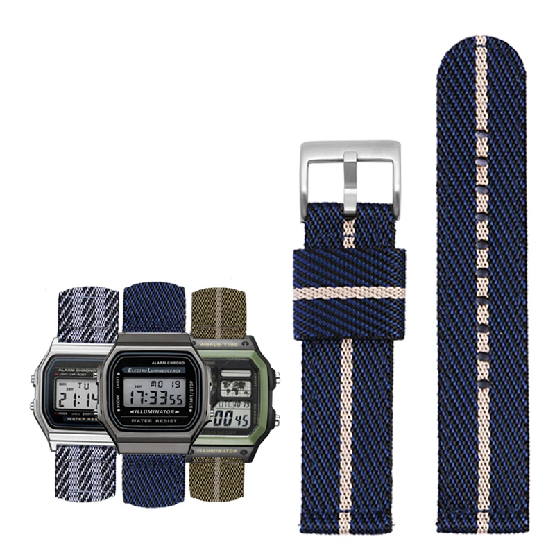Canvas Strap Bracelet | Casio 18mm Bracelet | Casio Aq230 Strap | Strap ...