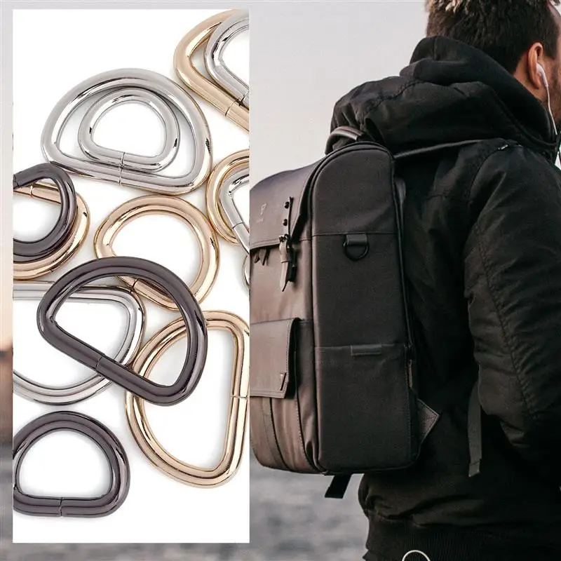 10pcs-Metal-D-Ring-Adjustable-Webbing-Backpacks-Straps-Belt-Ribbon-Dog ...