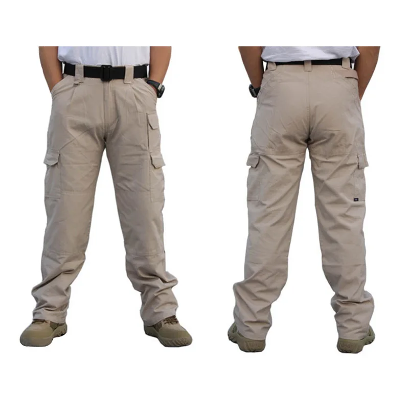 Tactical Pants KH Mens Duty Cargo Trouser Training Outdoor Hiking ...