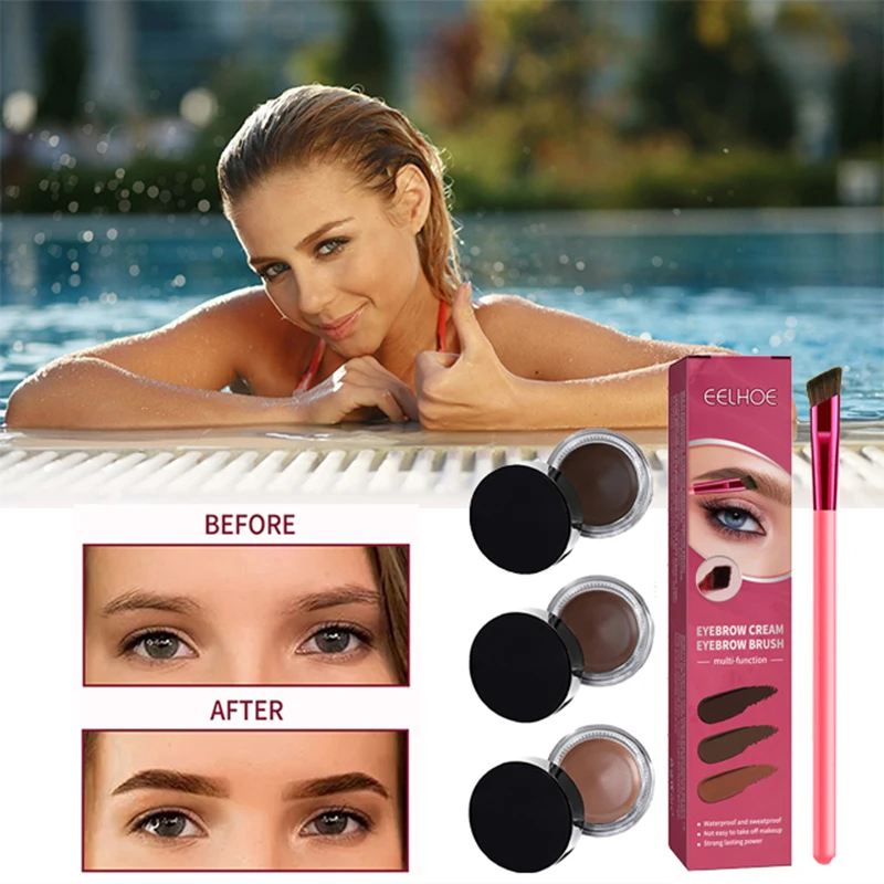 Multi-function Eyebrow Brush With Wild Eyebrows Cream Concealer Square ...