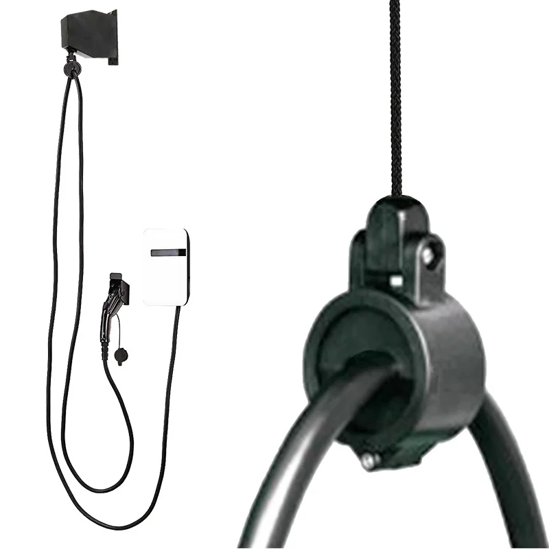 Level 2 EV Charger Cable Management Retractor Clamp 0.59'' 15mm OD Hose ...