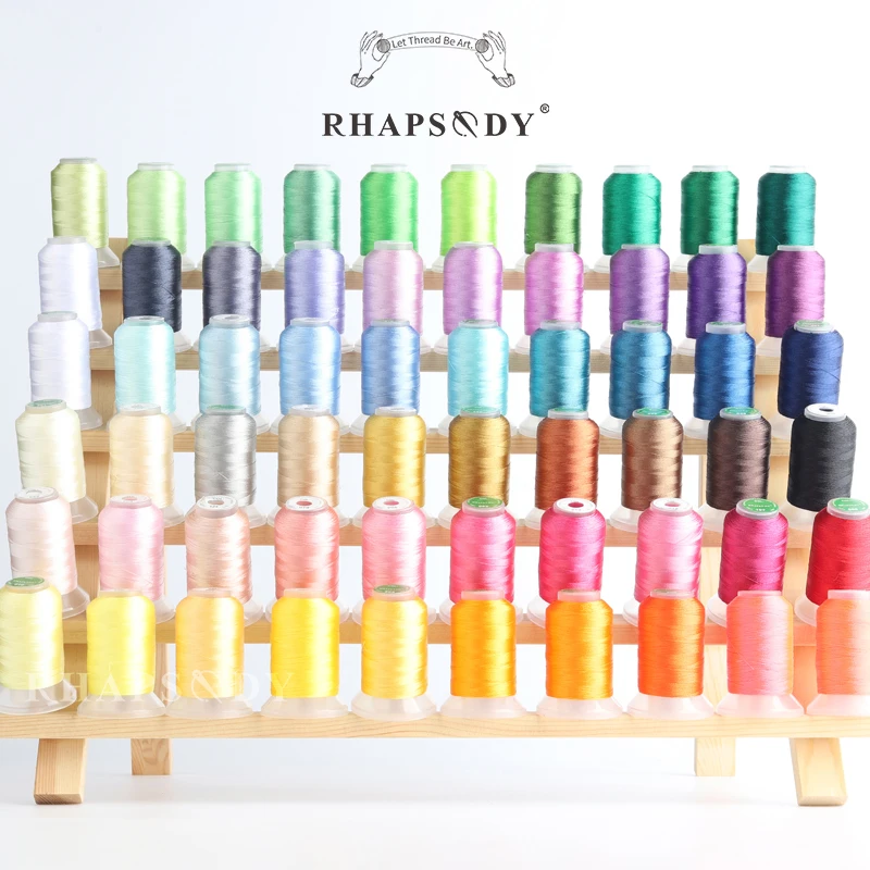 Rhapsody 40wt Polyester Embroidery Machine Thread 550y For Brother ...