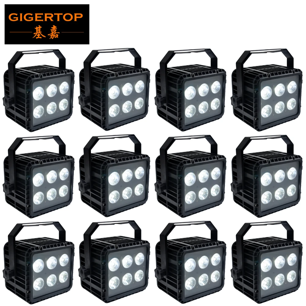 Black Color 12 Unit 6x18W Outdoor Led Par Light Full Color Touchable ...