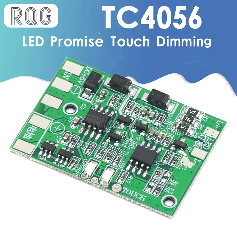 DC LED 충전 보호 TC4056 TP4056 터치 디밍 램프 제어판 DIY 수리 일반 책상 램프 회로|기구 부품 & 액세사리| - AliExpress