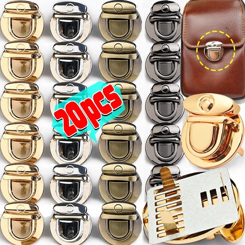 5/20pcs Metal Locks Bag Clasp Catch Buckles for Handbags Shoulder Bag ...