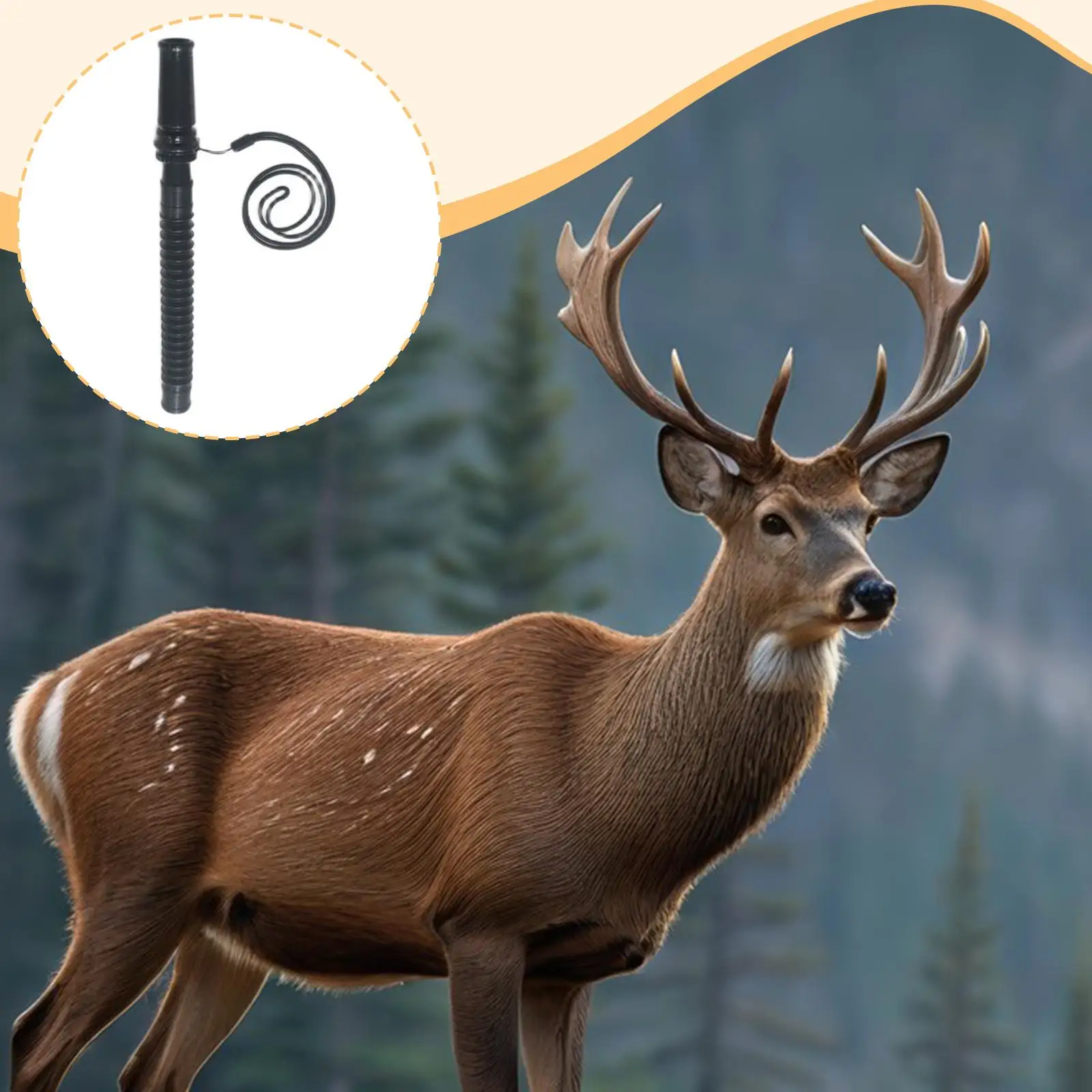 Adjustable Portable Deer Call Whistle Realistic Sound Hunting Whistle ...