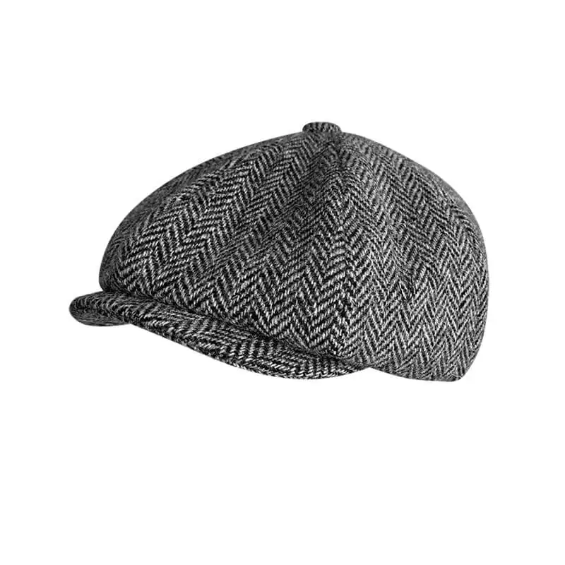 Men-s-Brand-Winter-High-Quality-Wool-Newsboy-Hats-Herringbone-Octagon ...