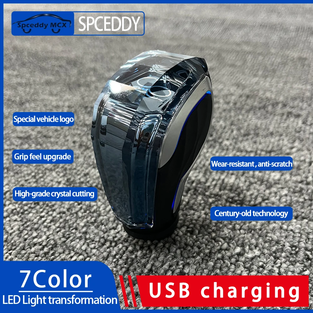 Crystal Gear Shift Knob With Button 7Color For Toyota BUICK Honda LEXUS ...