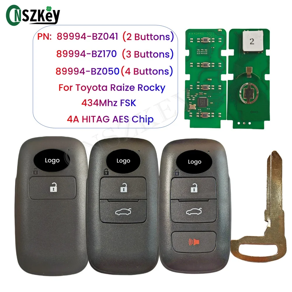 CNSZKEY-89994-BZ041-89994-BZ170-89994-BZ050-Smart-Remote-Key-For-Toyota ...