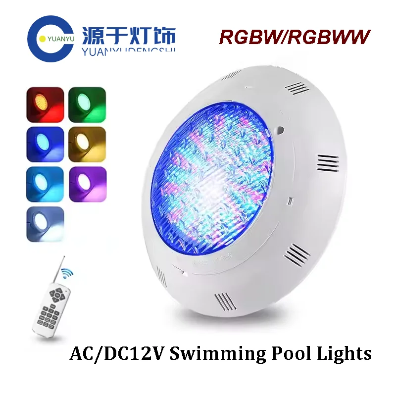 RGBW/RGBWW LED Swimming Pool Lights AC/DC12V 24W IP68 Waterproof Lamp ...