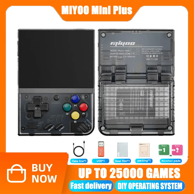 MIYOO-Mini-Plus-V2-Mini-IPS-Screen-Classic-Video-Game-Console-Linux ...