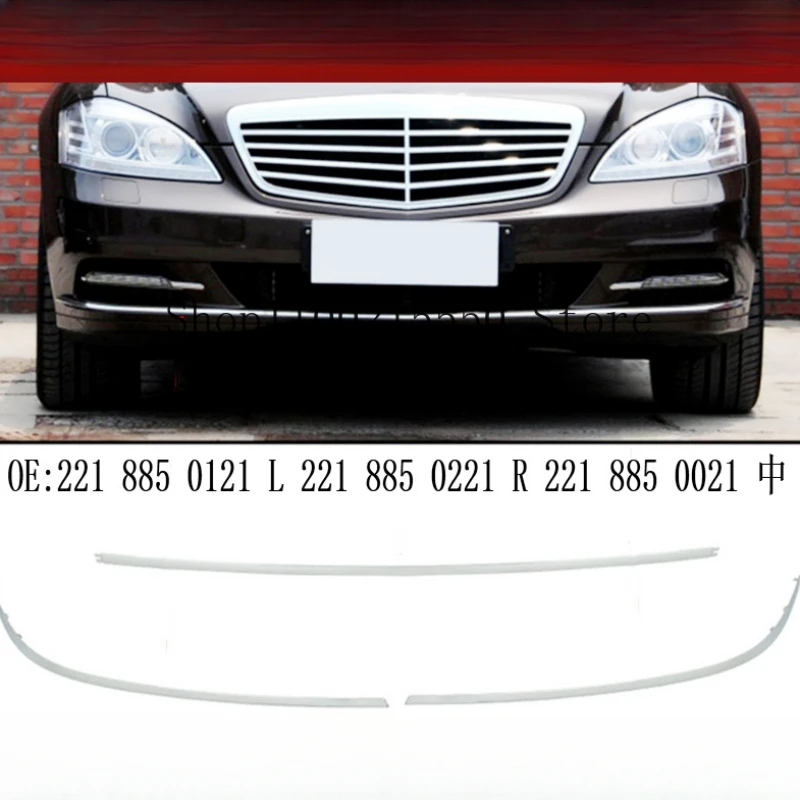Front-bumper-chrome-strip-For-Mercedes-Benz-S-Class-W221-2218850121 ...