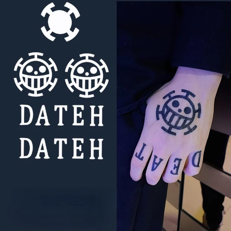 Trafalgar Law Hand Tattoos
