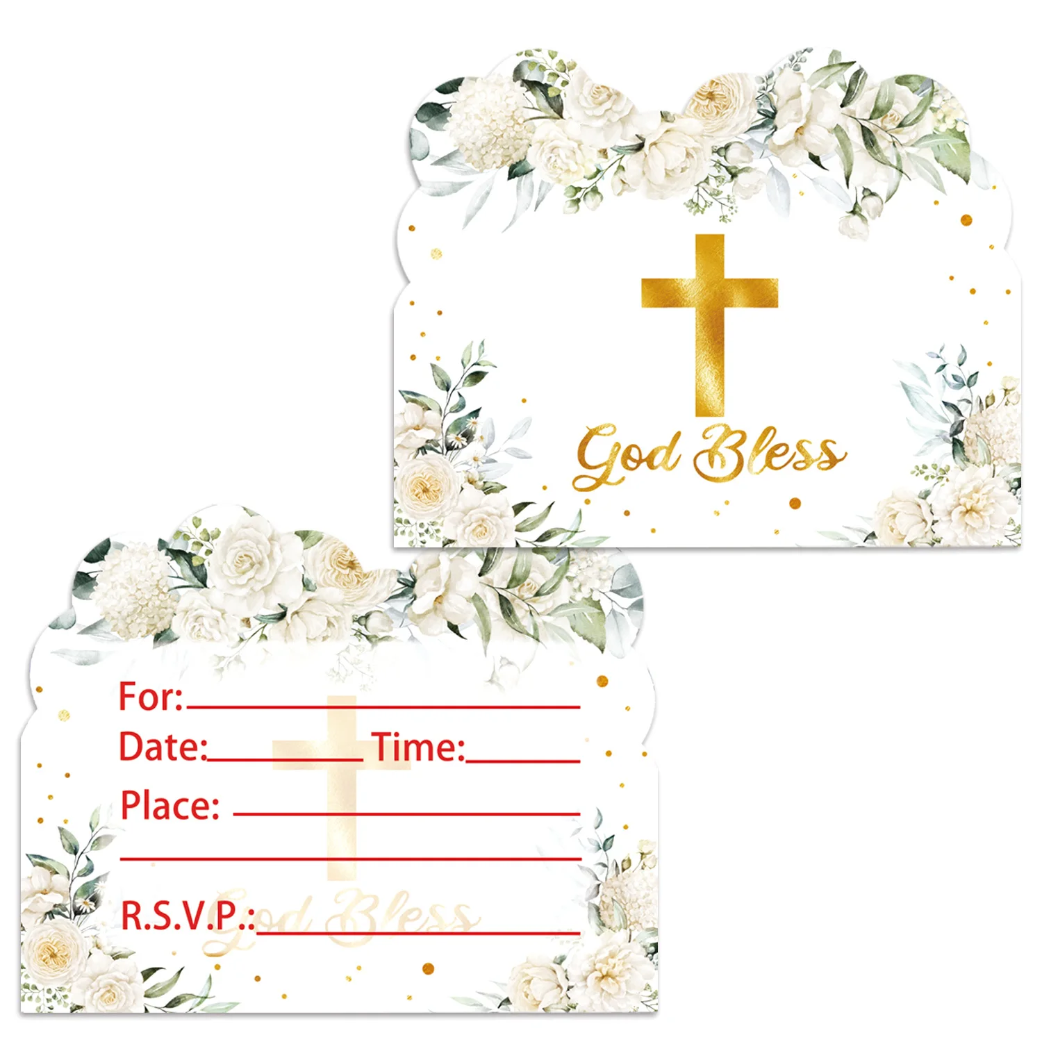 10-30-Baptism-Religious-Invitation-Card-God-Bless-Mini-Greeting-Cards ...
