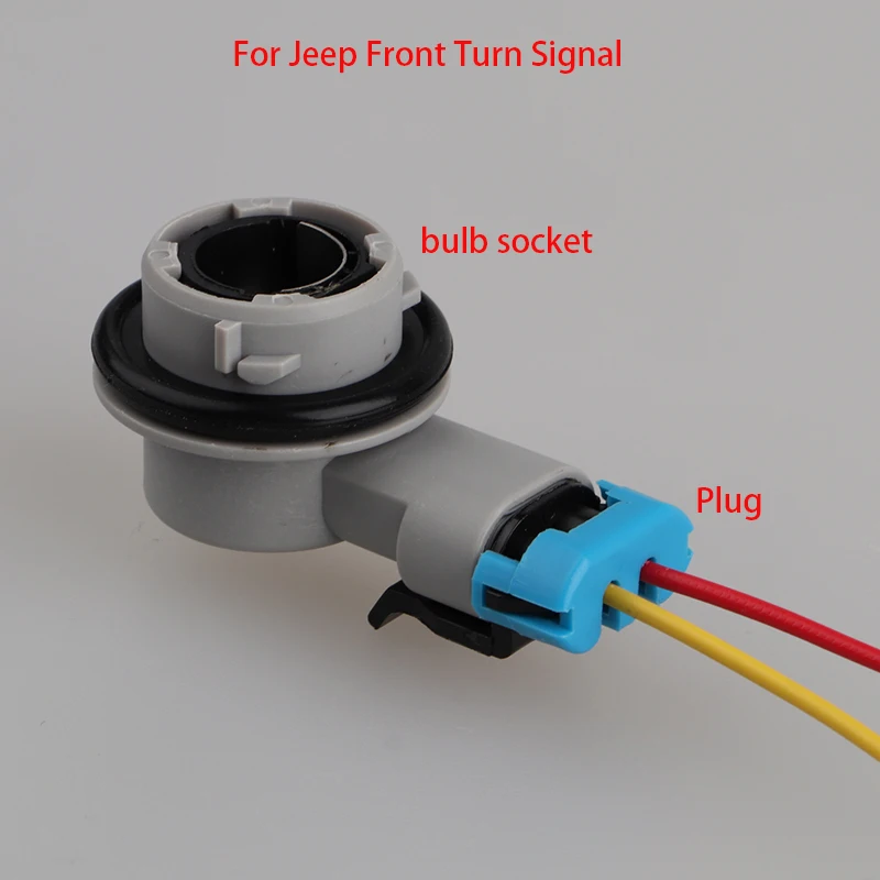 1Pcs Car Lights Socket Cable Plug For Jeep Front Turn Signal Bulb Base ...