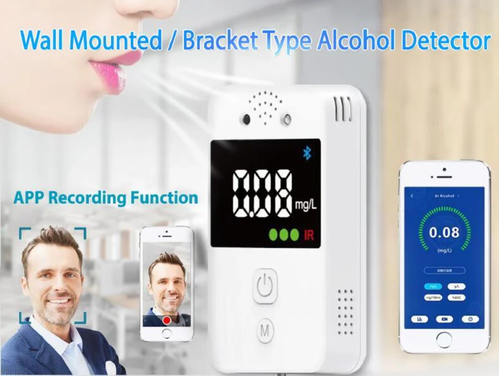 Vertical Alcohol Detector Wine Driving Blowing Alcohol Concentration ...