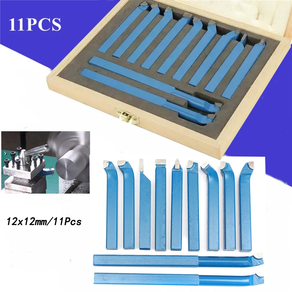 11pcs-Metal-Lathe-Turning-Tool-Set-12mm-Shank-Boring-Bit-Set-Carbide ...