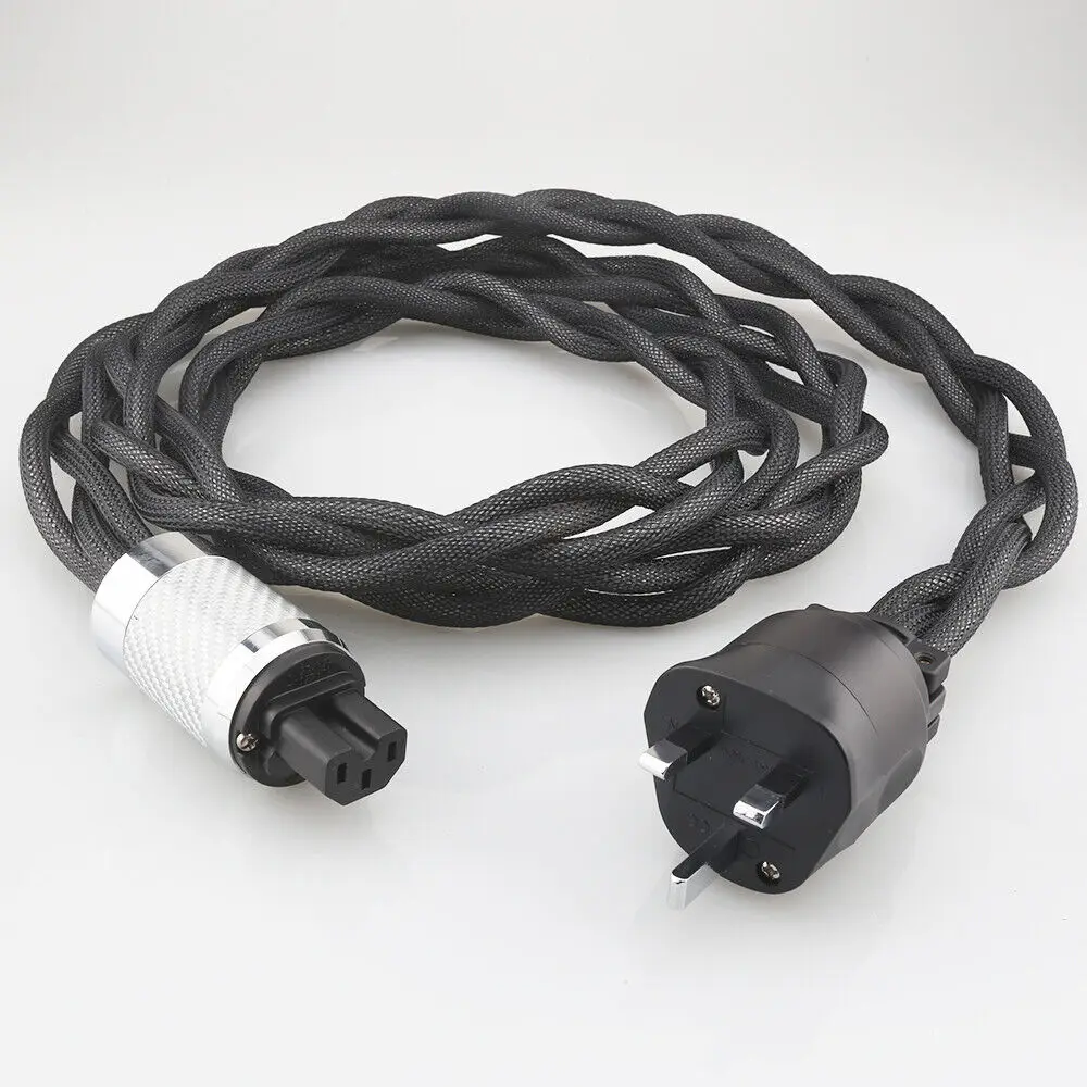 Audiophile AC HiFi Audio Power Cable Silver Plated 8N OCC Main Cord ...