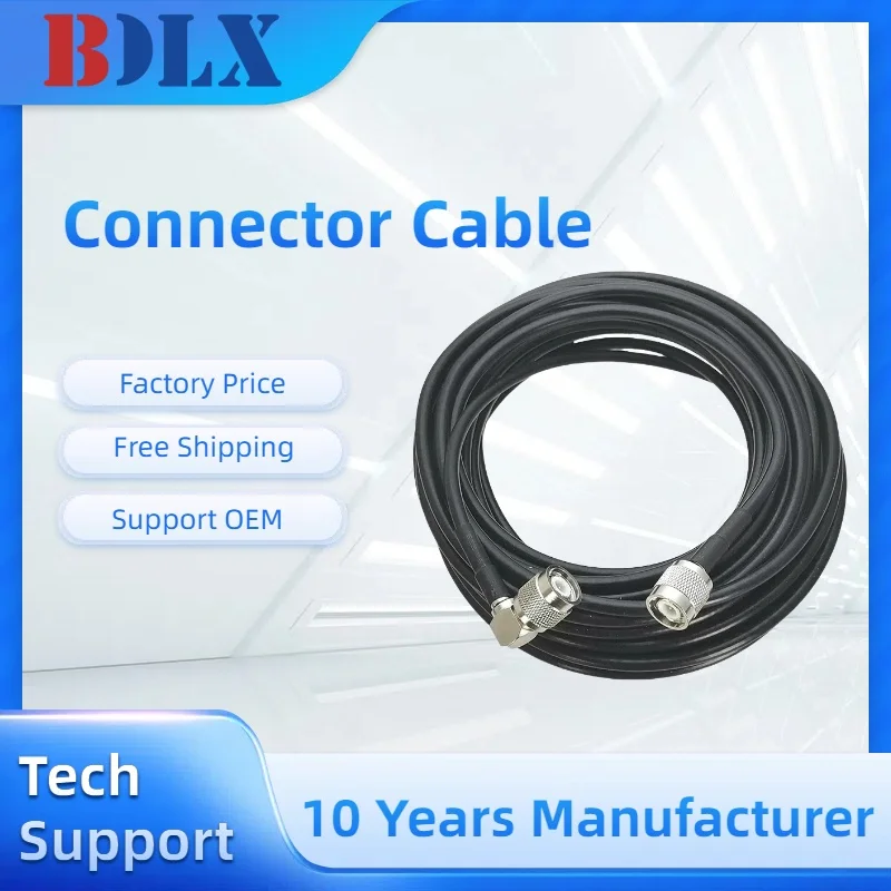 TNC to TNC male Cable Perpendicular 90° TNC-J Extension Cable Coaxial ...