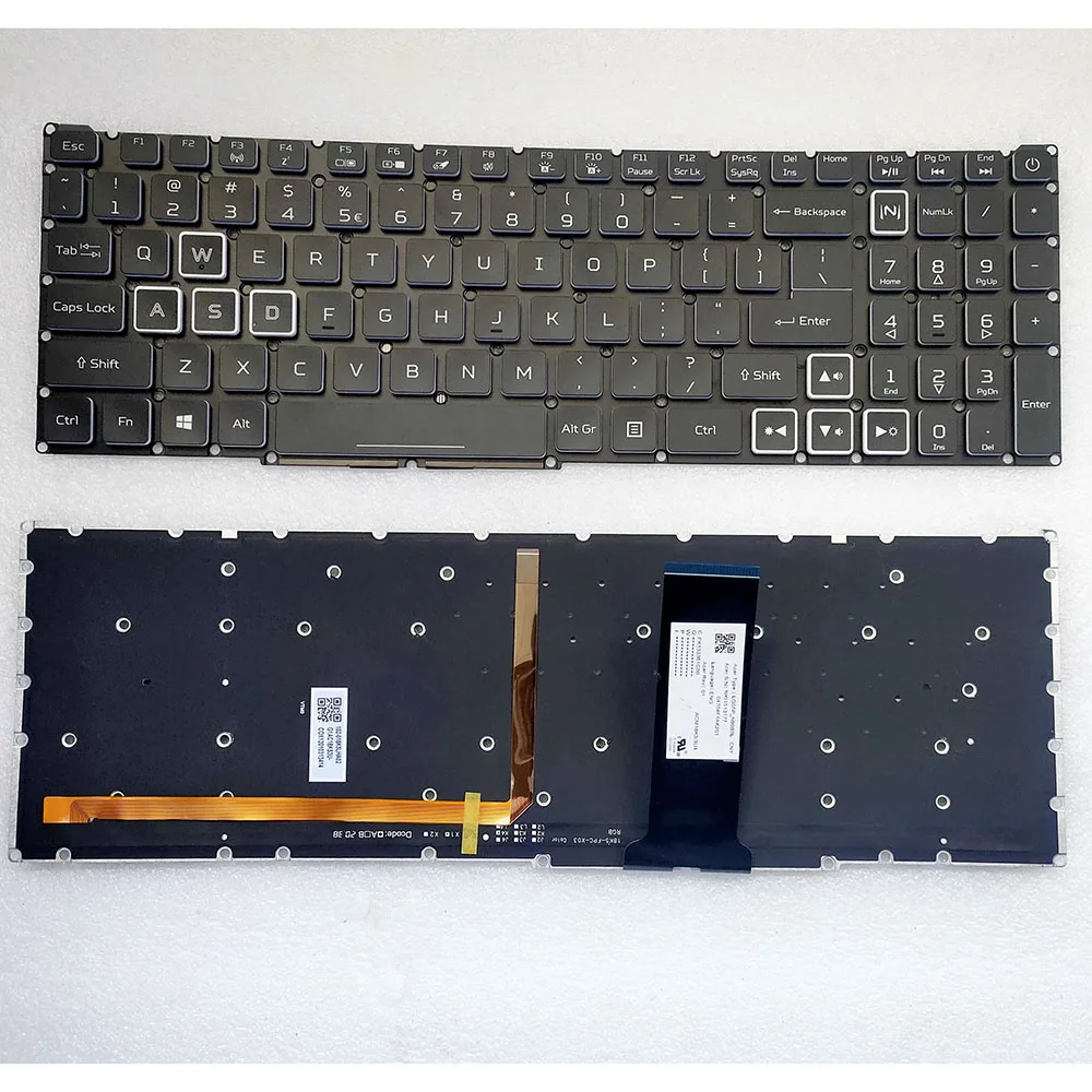 NEW-US-keyboard-with-RGB-backlit-For-ACER-Nitro-5-N20C1-AN515-43-AN515 ...