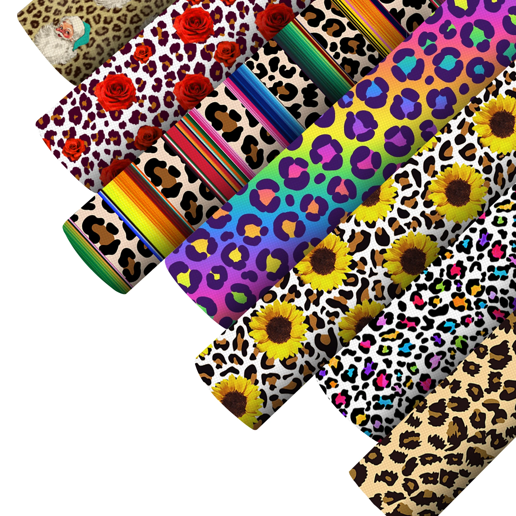 Smooth-Faux-Leatherette-Sheets-Leopard-Animal-Printed-Synthetic-Leather ...