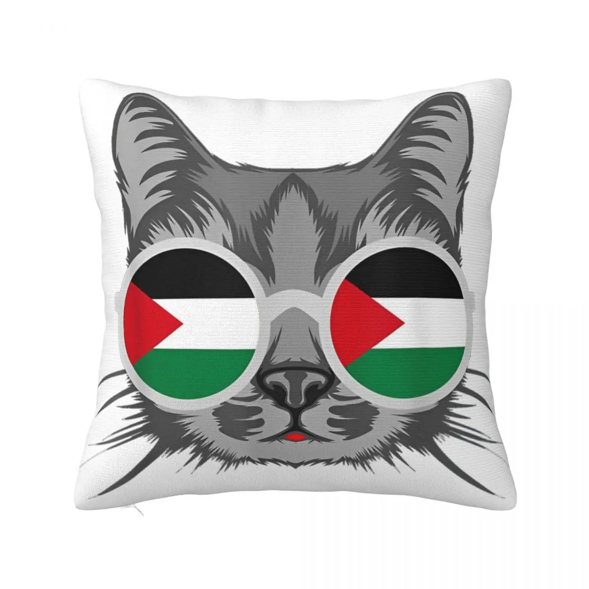 Palestine-Flag-Palestinian-Cat-Gaza-Pillowcase-Printing-Fabric-Cushion ...