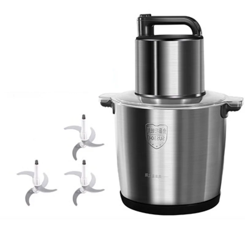 Stainless-Steel-10L-Electric-Chopper-Meat-Grinders-1500W-Food-Processor ...