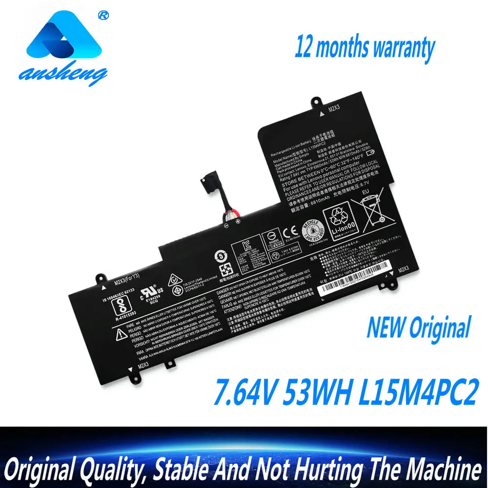 NUOVA-L15M4PC2-L15L4PC2-Batteria-Del-Computer-Portatile-Per-Lenovo-YOGA ...