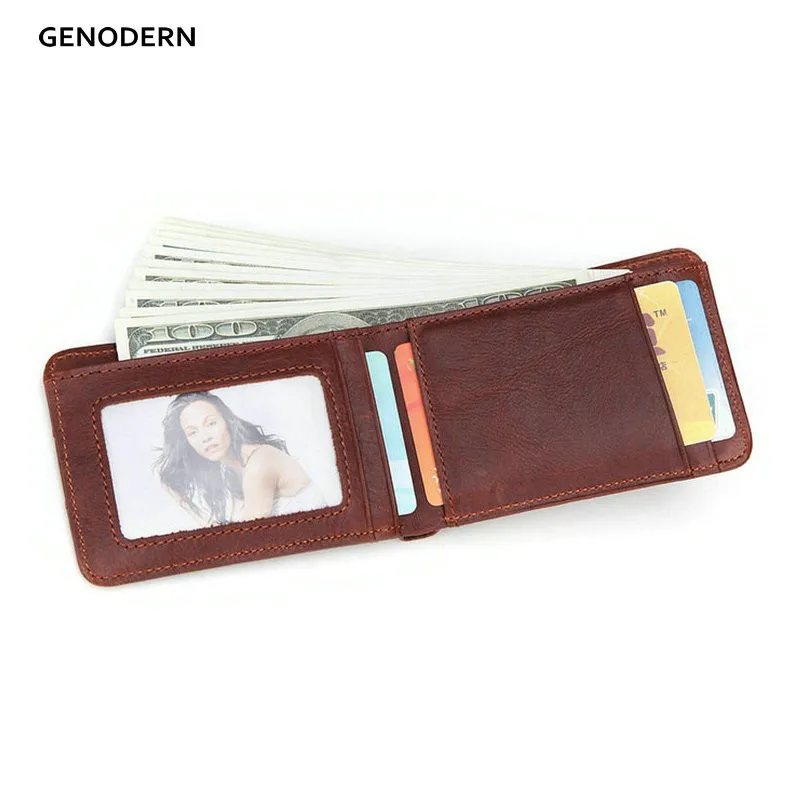 RFID-Casual-Small-Wallet-for-Men-Cow-Leather-Male-Slim-Wallets-Short ...