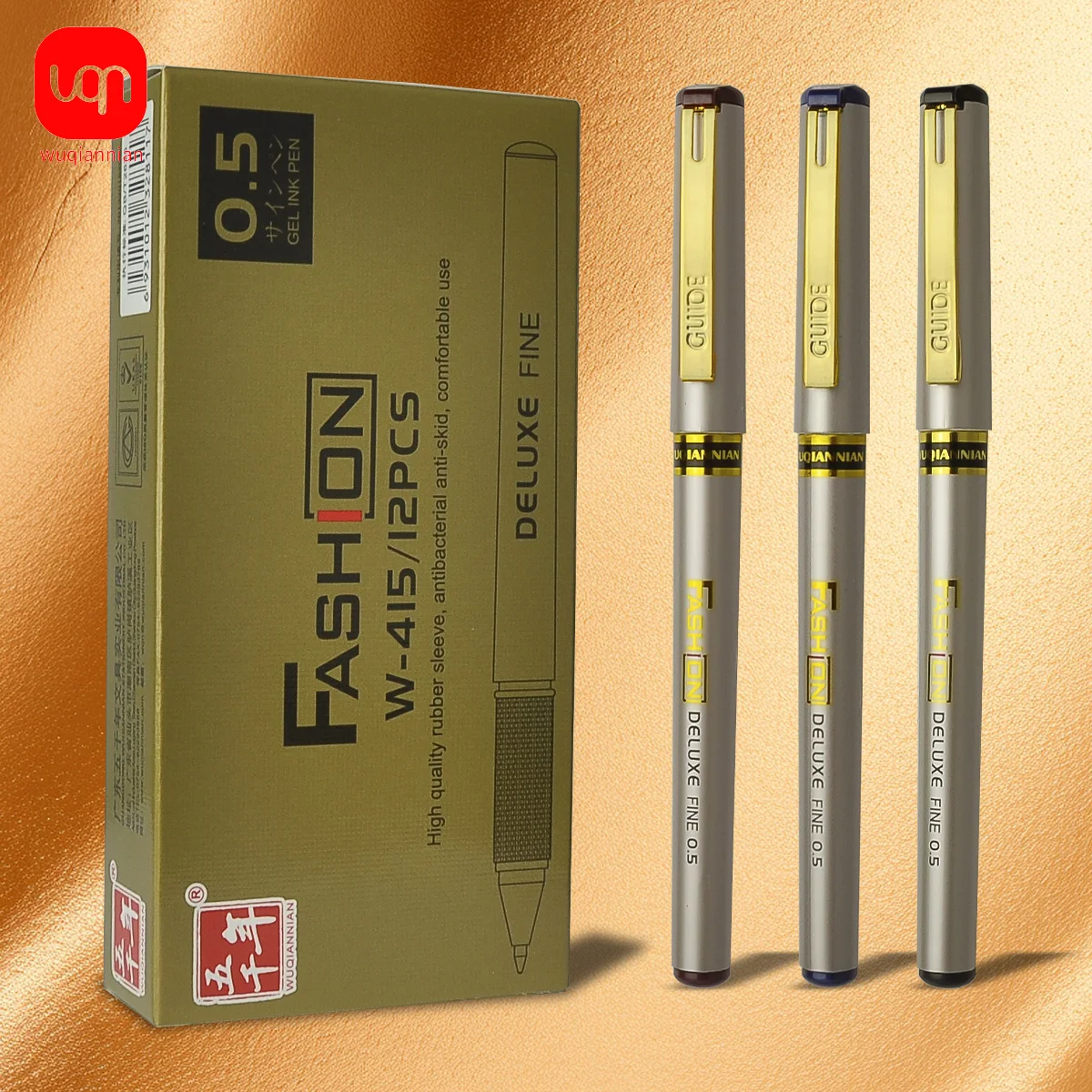 4-6pcs-High-Quality-Classic-Metal-Gel-Pen-0-5mm-Blue-Red-Black-Ink-Hard ...