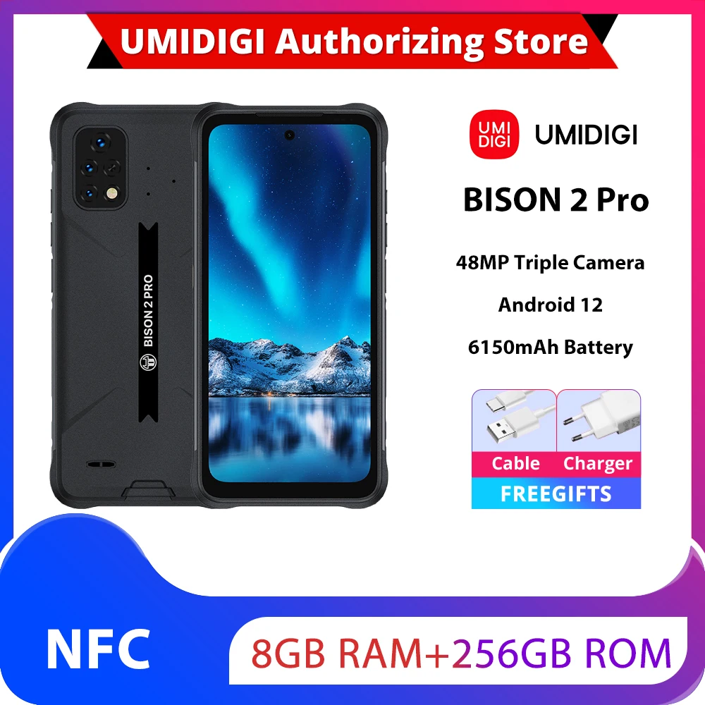UMIDIGI-Bison-2-Pro-robusto-smartphone-Android-NFC-celular-128GB-256GB ...