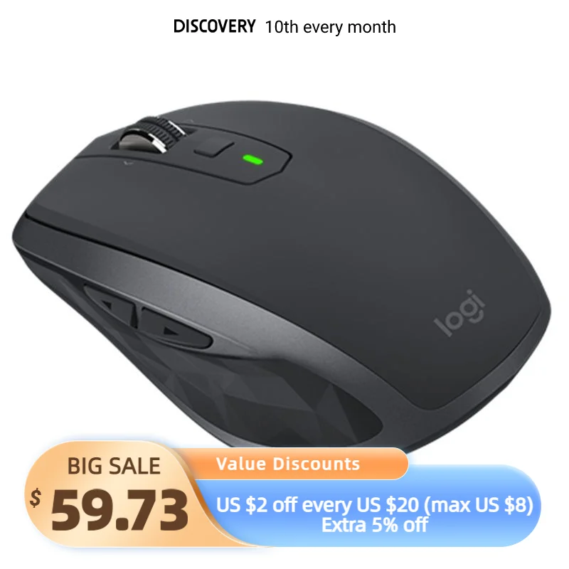 Logitech Mx Anywhere 2s Wireless Mobile Mouse Logitech Flow - Mouse ...