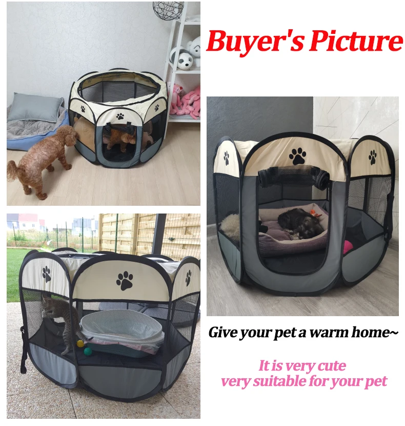 Portable-Folding-Pet-Tent-Dog-House-High-Quality-Durable-Dog-Fence-For ...