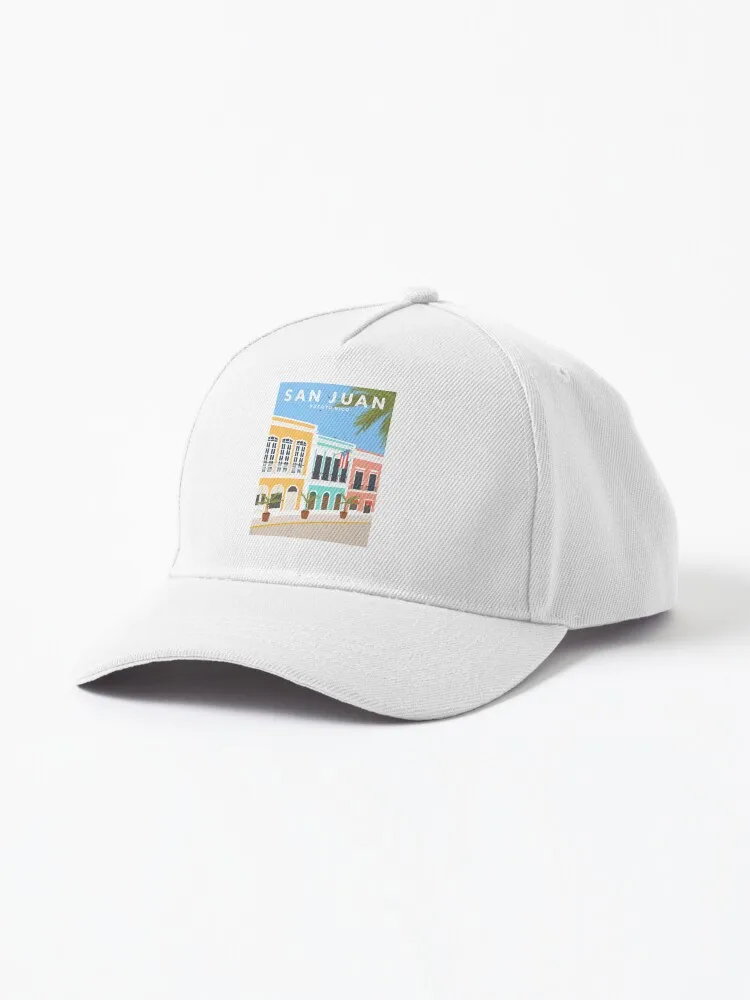 Old-San-Juan-Puerto-Rico-Travel-Poster-Cap-For-Men-Women-Summer-Outdoor ...