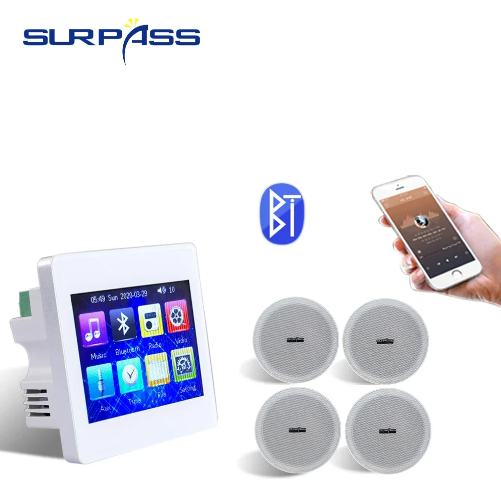 Smart-Audio-System-Mini-Bluetooth-in-Wand-verst-rker-Touchscreen-Hifi ...