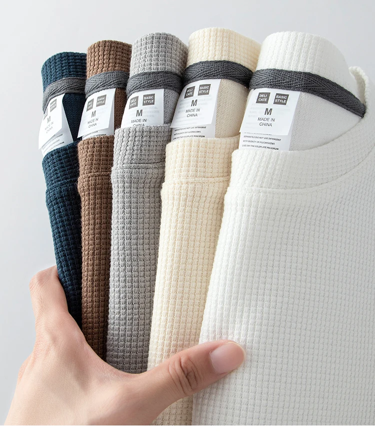 260G-Men-s-Autumn-Heavyweight-Premium-Waffle-Basic-T-shirt-Long-Sleeve ...