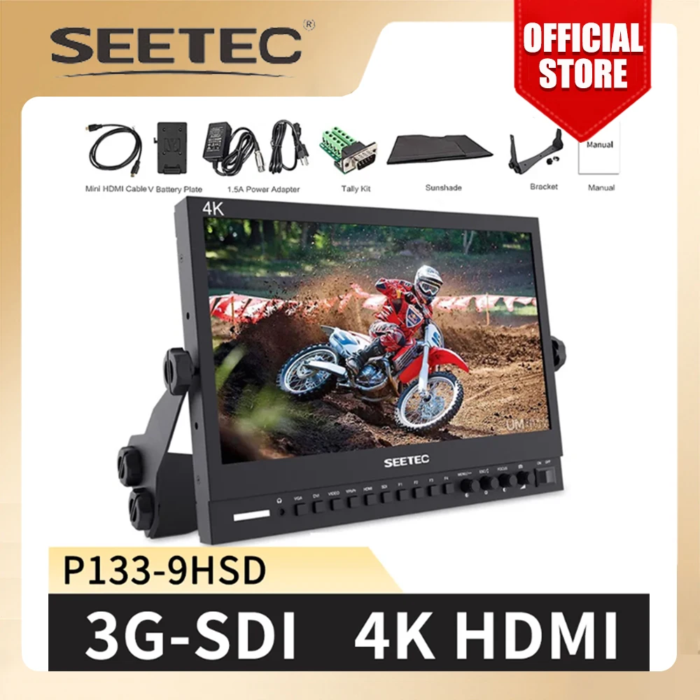 Seetec 13.3"ips 4k Hdmi Broadcast Monitor P133-9hsd 3g Sdi Full Hd ...